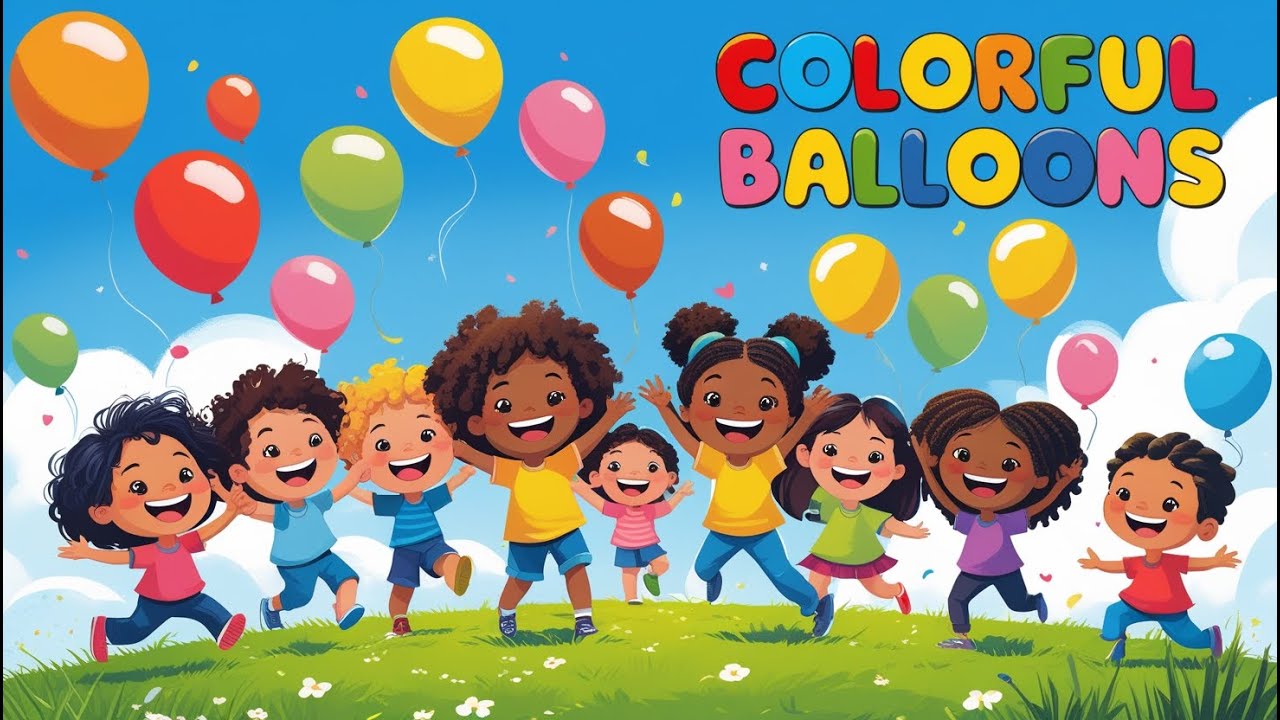 🎈 Color Balloons Song - Catchy Nursery Rhymes for Kids! 🎶 Fun ...