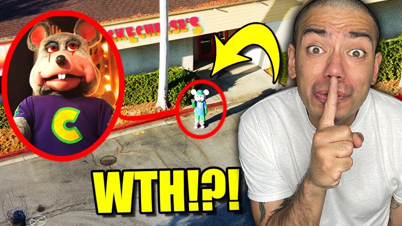 DRONE CATCHES CHUCK E CHEESE.EXE AT HAUNTED CHUCK E CHEESE!! (CHUCK E ...