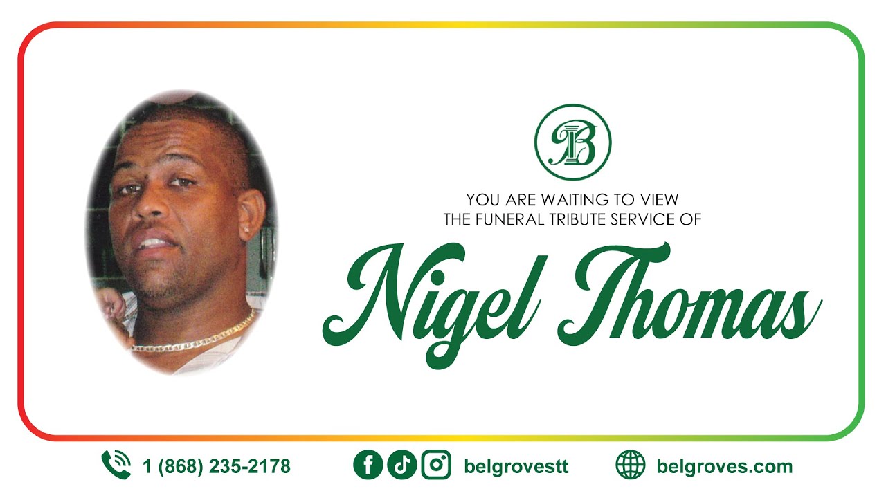 Nigel Thomas Tribute Service - YouTube