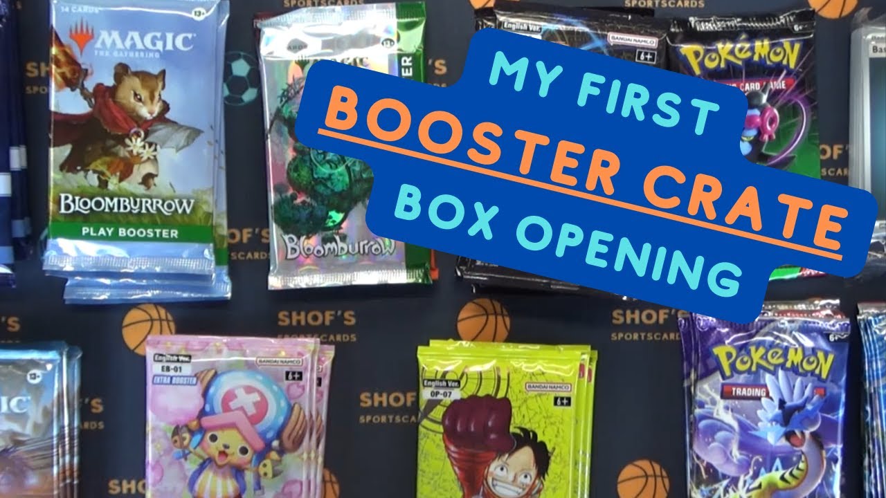Opening my first ever Booster Crate subscription box! (MTG, One Piece ...
