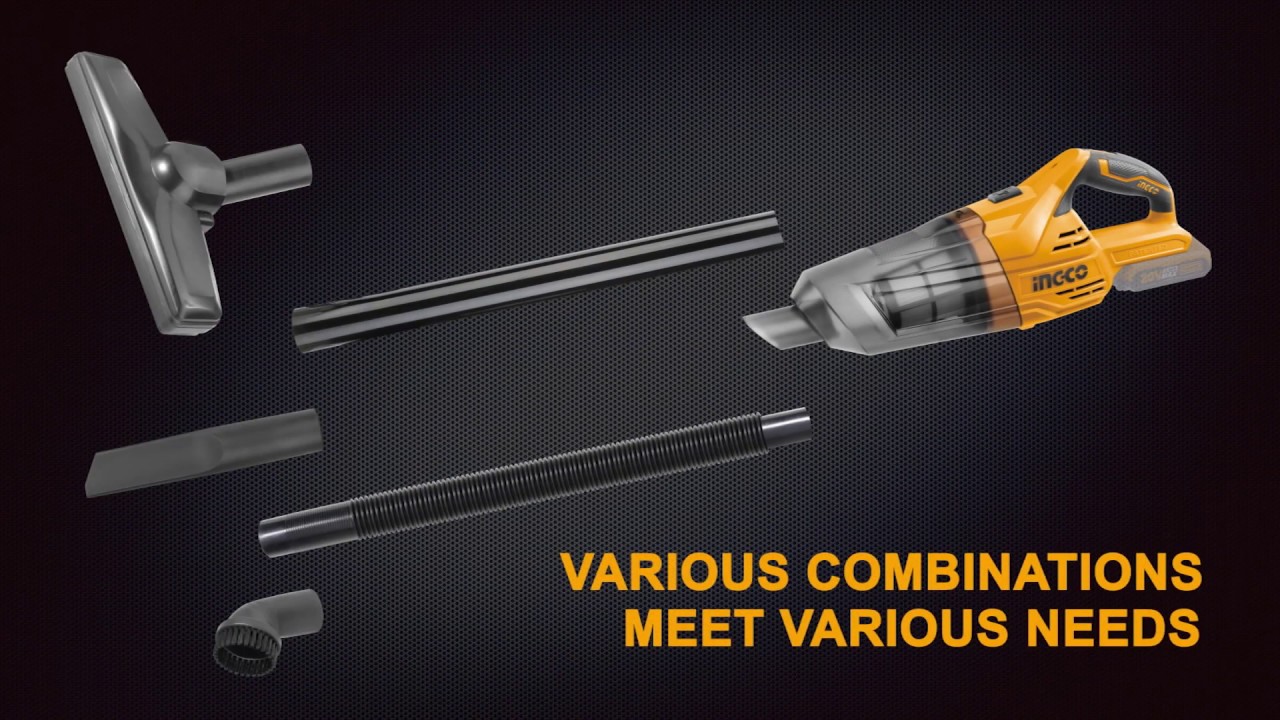 ASPIRADORA PORTÁTIL AUTO HOGAR A BATERÍA DE LITIO 20 VOLT INGCO ...