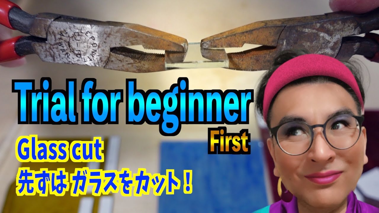 The CUT, First step for beginners [Stained glass] - YouTube