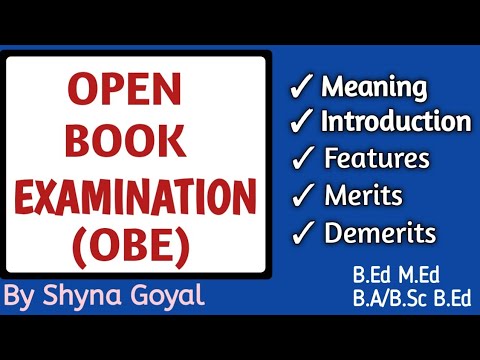 Open Book Examination System OBE |Assessment For Learning B.Ed Sem 4 ...