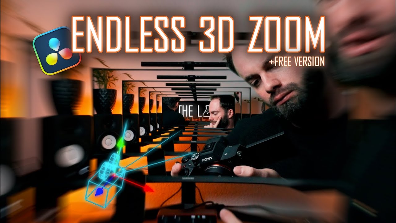 ENDLESS 3D Camera ZOOM (No Plugins, Free Version!) / DaVinci Resolve ...