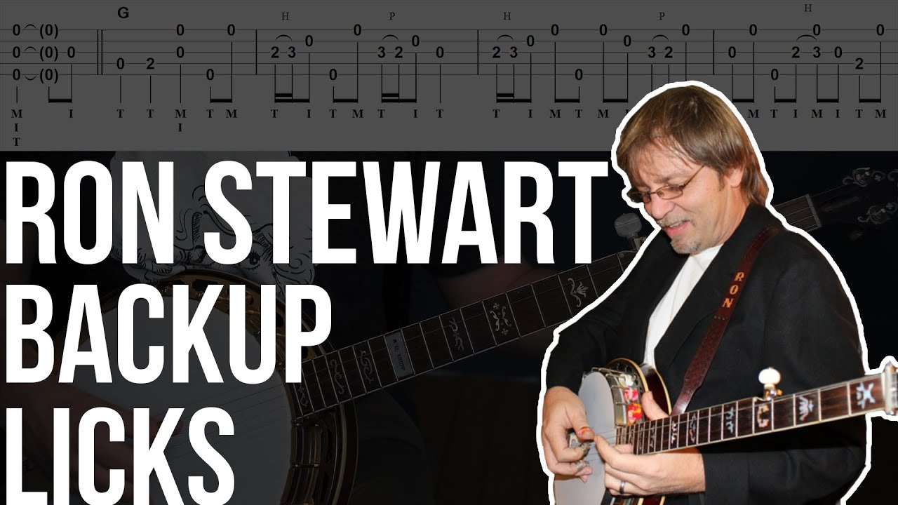 Play Backup Licks like Ron Stewart! // Bluegrass Banjo Lesson - YouTube