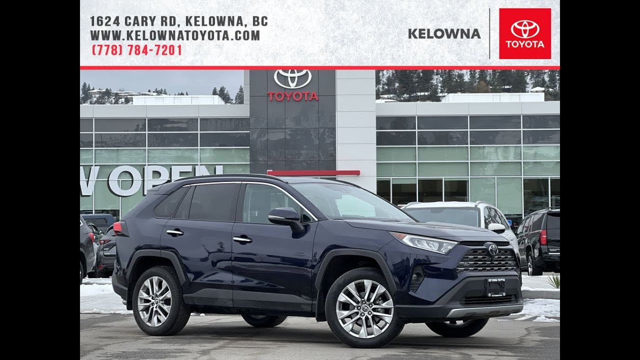 Blue 2020 Toyota RAV4 Limited AWD | Heated Leather Seats | Safety ...