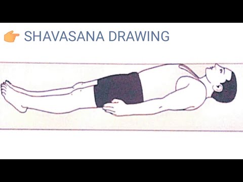 👉🖌️🎨VK ARTS//SHAVASANA DRAWING FOR EASY DRAWING 🖌️🎨🙏🙏 - YouTube