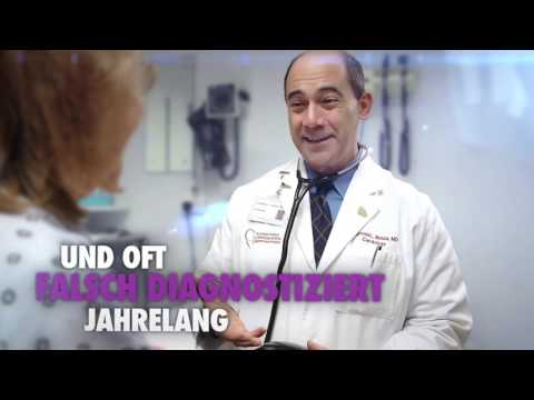 Manchmal kann es auch Pulmonale Hypertonie,  Lungenhochdruck, sein - English speaker - German text