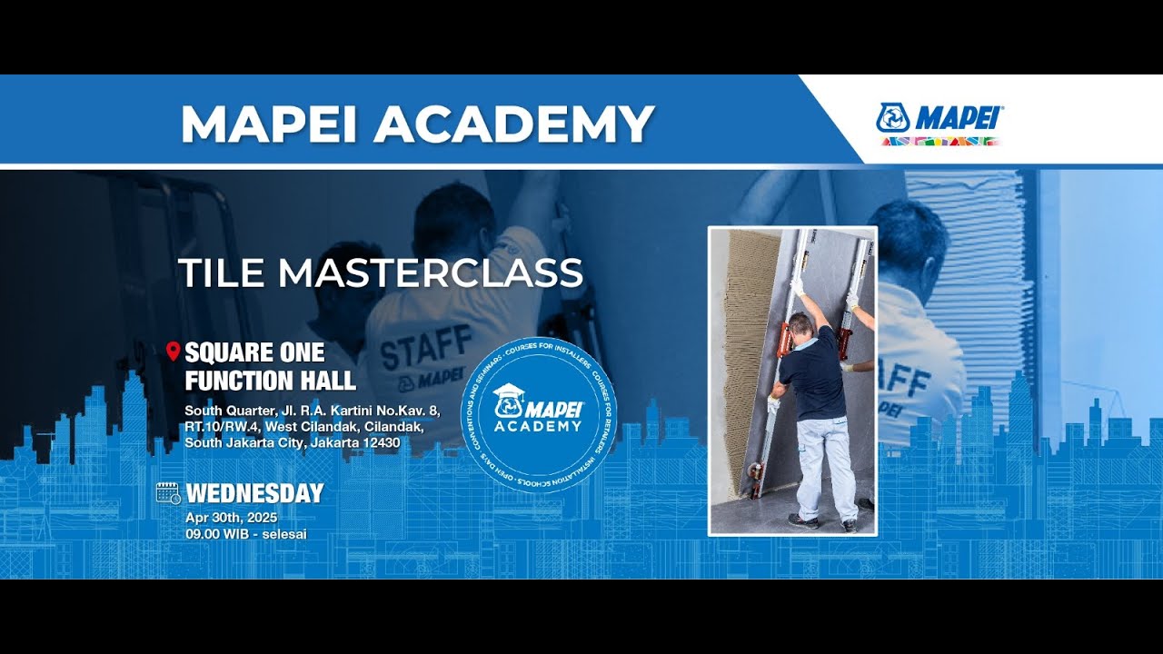 MAPEI ACADEMY - TILE MASTERCLASS - YouTube