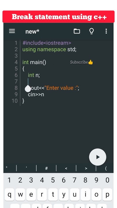 How to use break statement in c programming ️ #shorts #youtubeshorts #shortvideo - YouTube