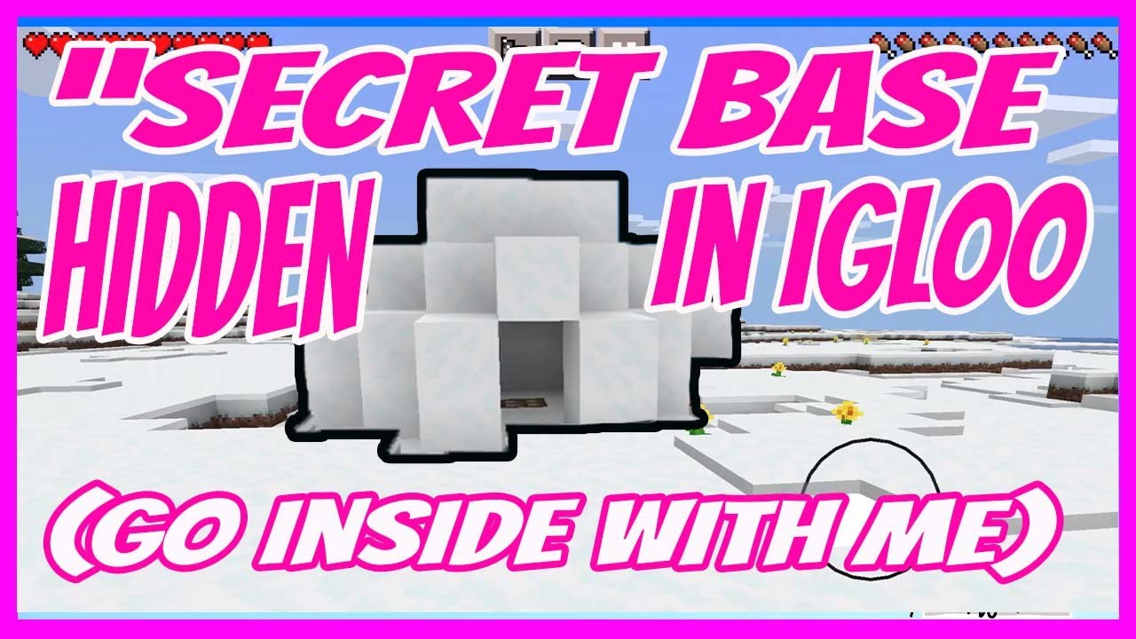 SECRET BASE IN A IGLOO 😟 - Minecraft - YouTube