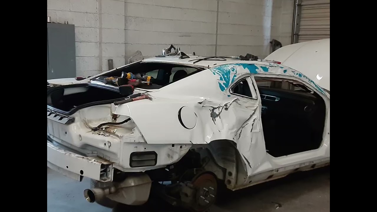 2015 Camaro wreck and repair - YouTube
