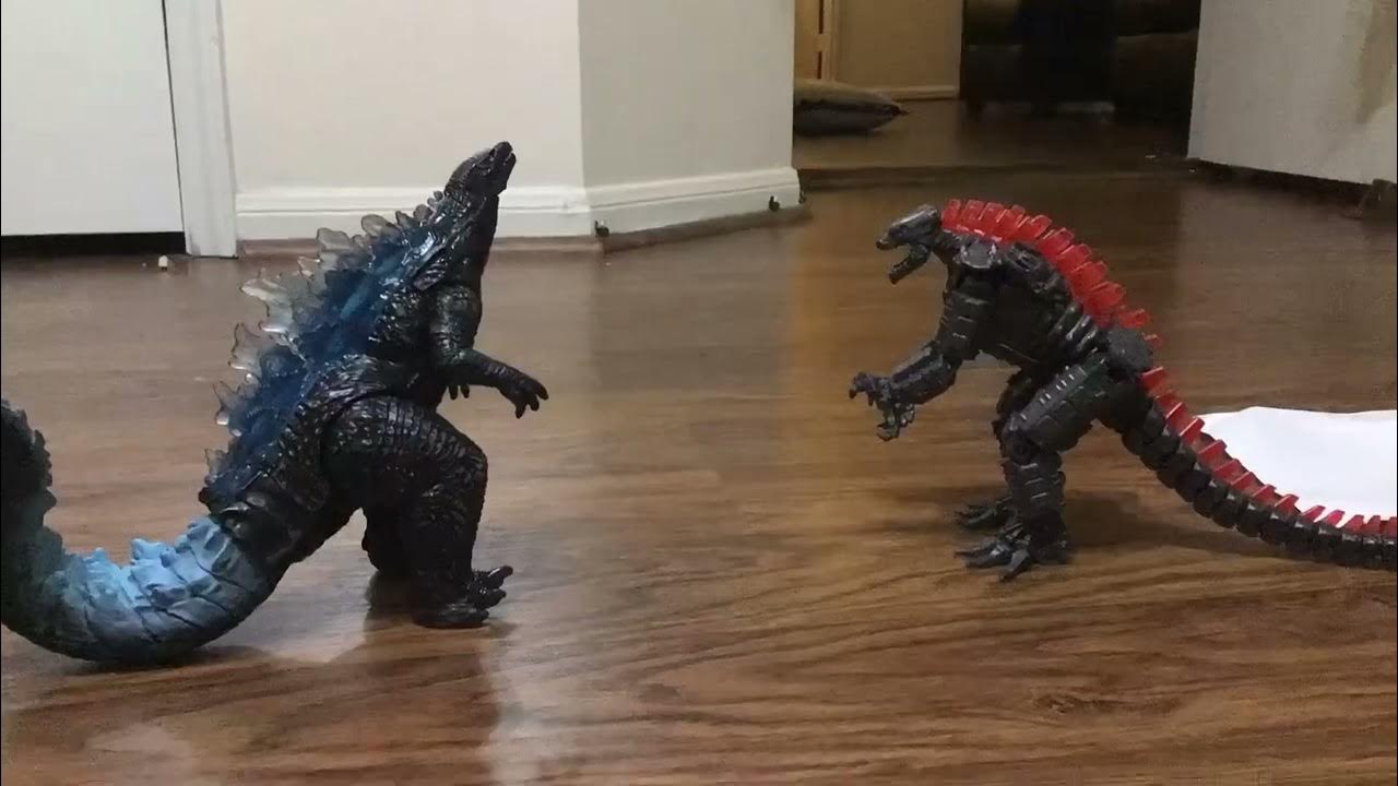 Godzilla vs mechagodzilla stop motion battle - YouTube