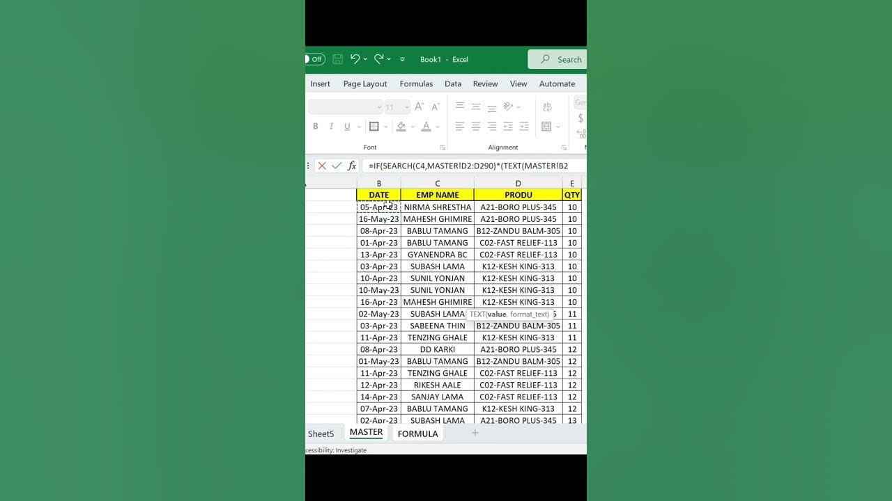 Emami Company MIS Executive Question & Answers | Excel Interview Cracker - YouTube