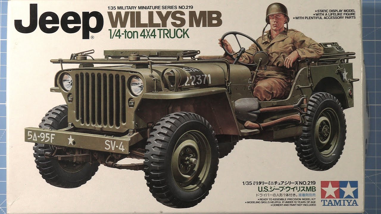TAMIYA 1/35 JEEP WILLYS MB 4X4 TRUCK INTRO AND BUILD START - YouTube