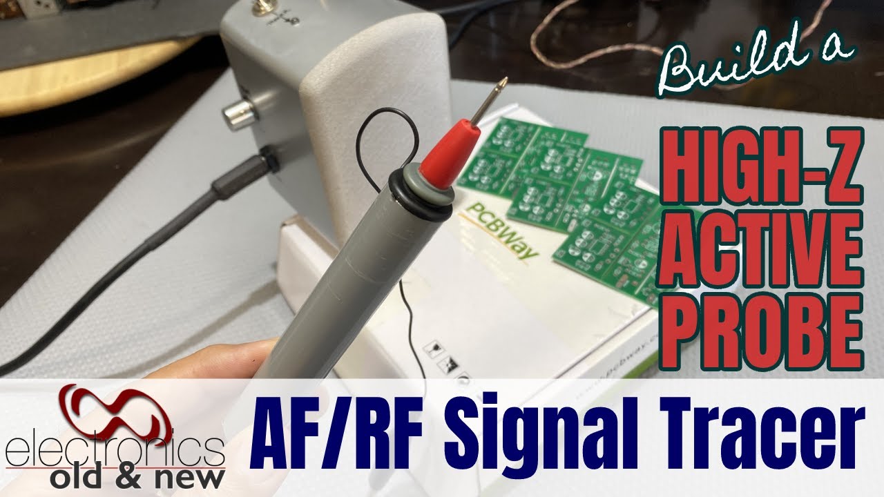 Build a high impedance active RF/AF probe with amplifier. Ideal for ...