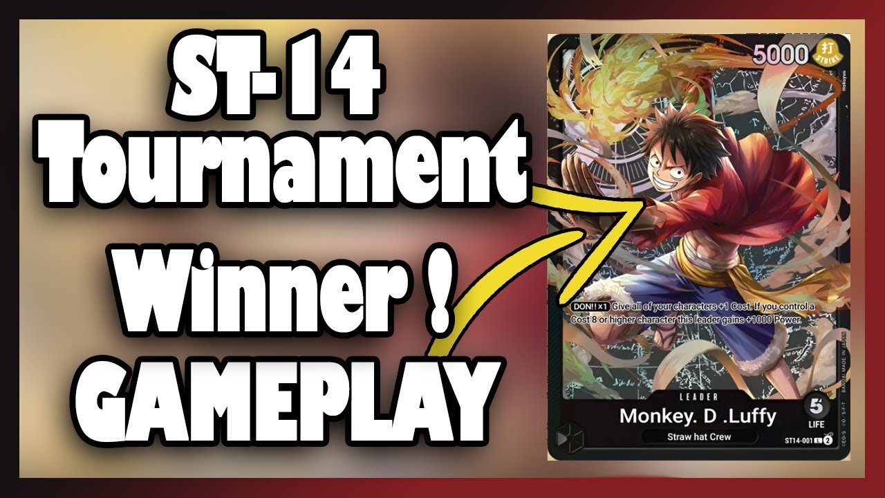 ST14 Tournament Winner Gameplay! - One Piece Card Game - YouTube