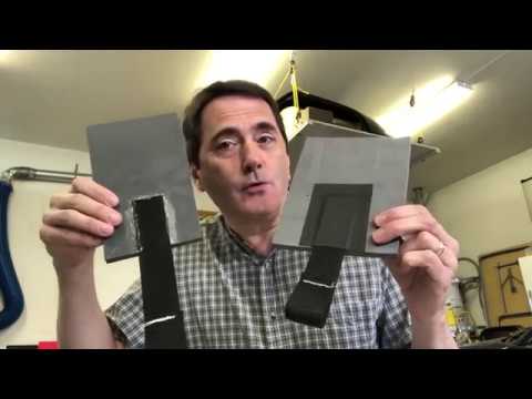 A vertical pull test with straps on EVA foam - YouTube