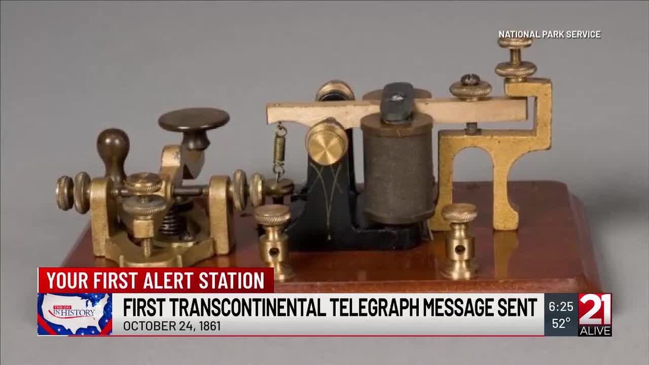 This Day in History: October 24, 1861: First transcontinental telegraph ...
