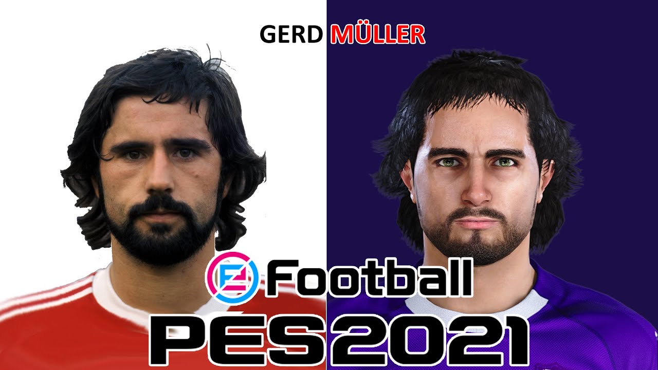 GERD MÜLLER | PES 2019/2020/2021 | FACE BUILD & STATS - YouTube
