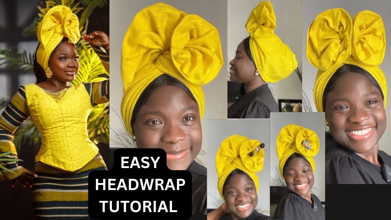 HOW TO TIE EASY GELE IN TWO WAYS || HEADWRAP TUTORIAL 🔥 - YouTube
