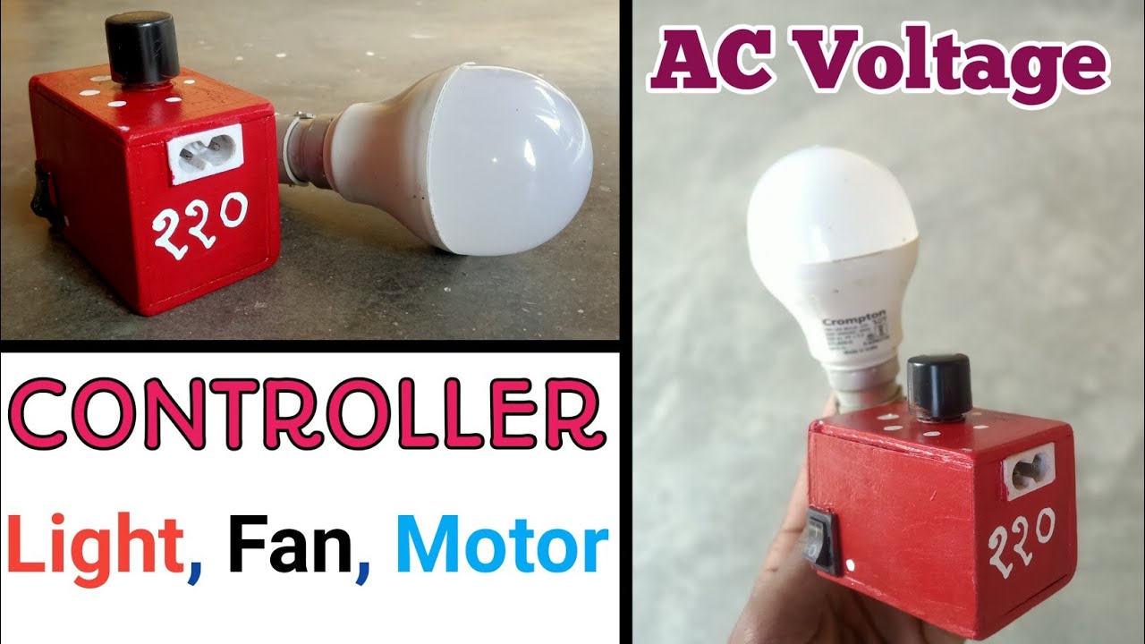 AC Motor Controller//AC Light Dimmer circuit//AC Voltage Regulator ...