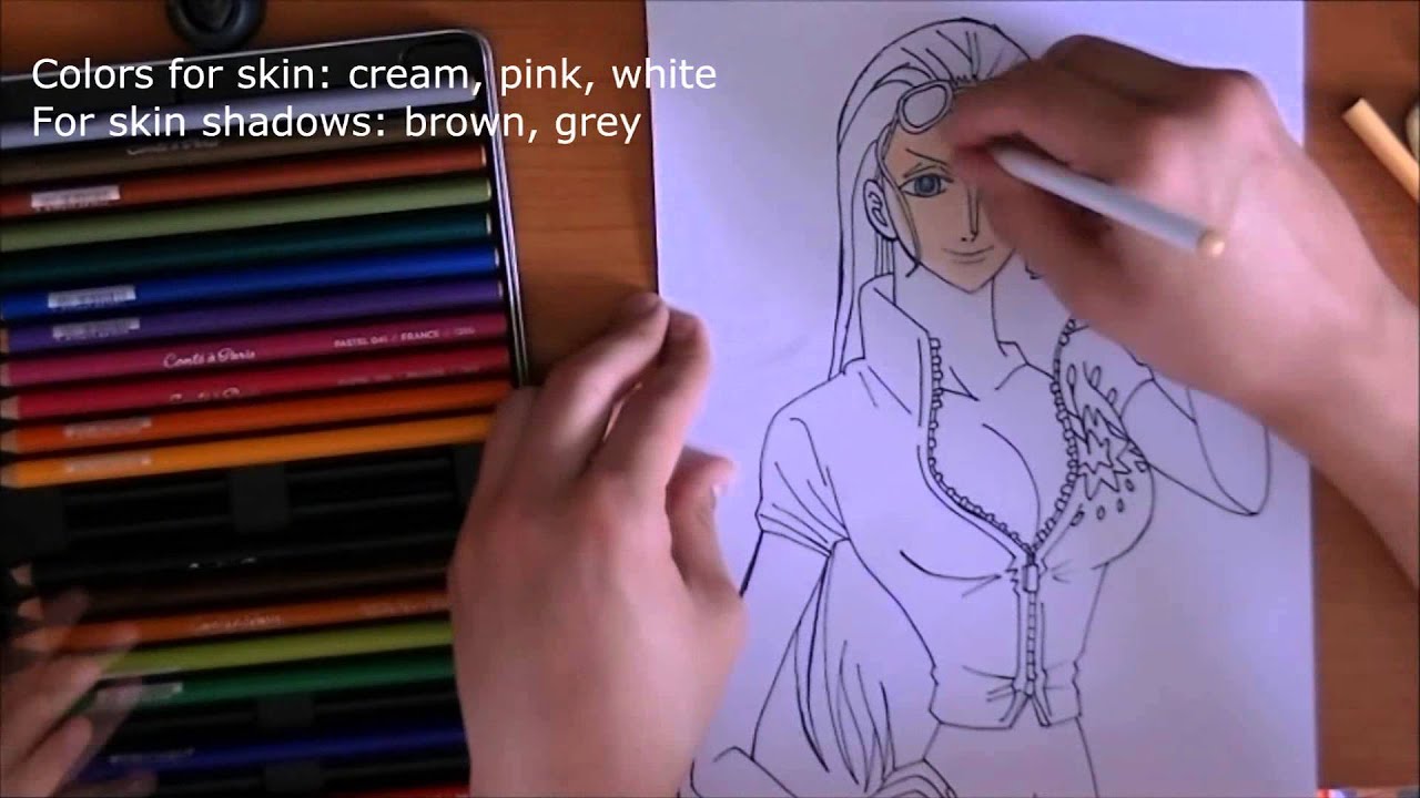 Drawing Nico Robin - YouTube