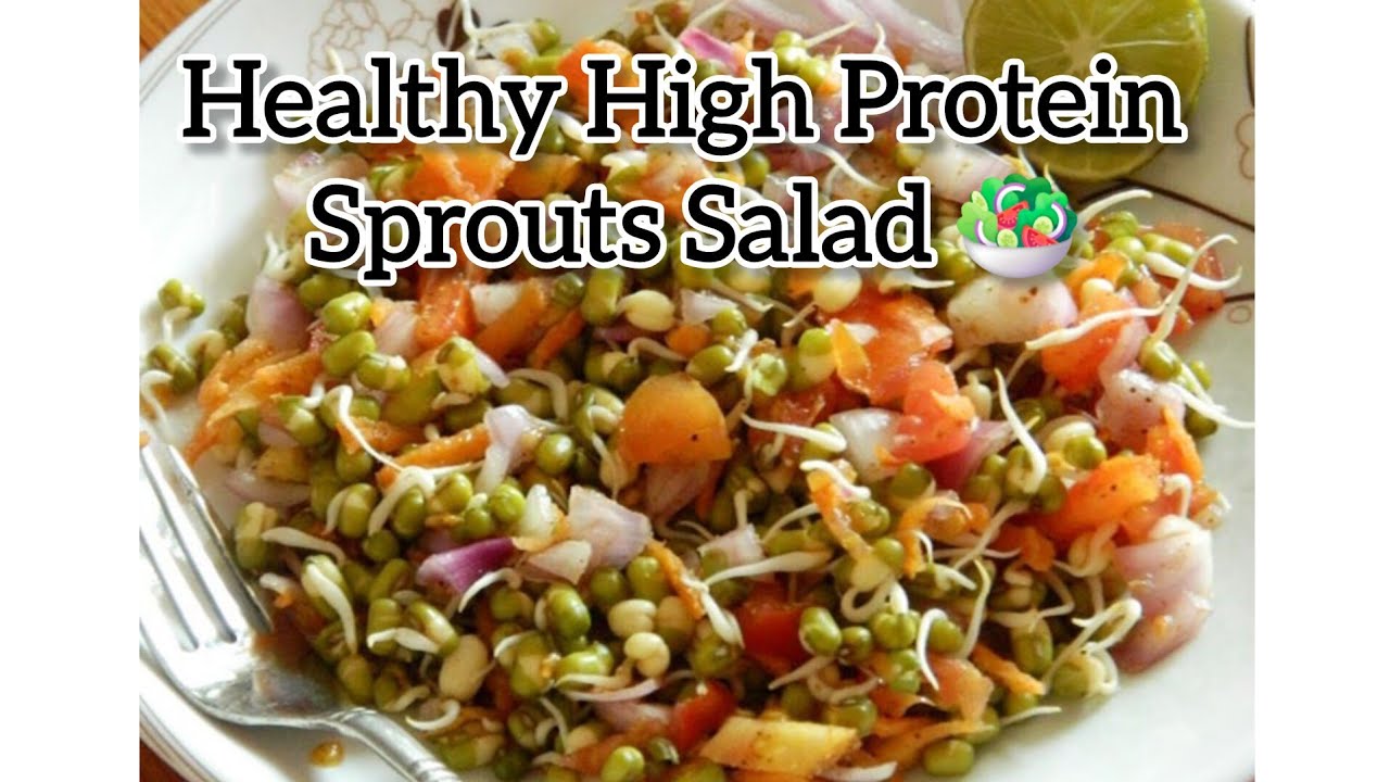 Sprouts High Protein Salad Recipe | Eat Healthy - YouTube