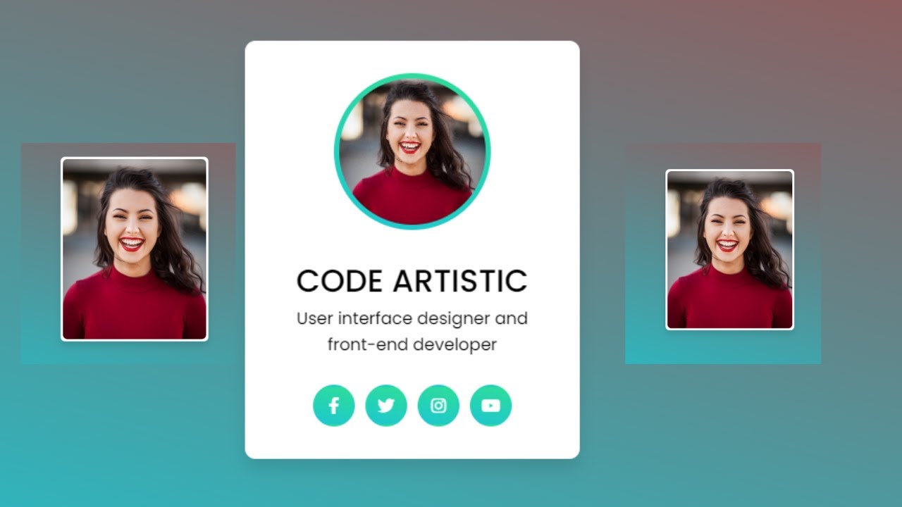 Flipping Card Effect Using Pure Html And Css3 Youtube