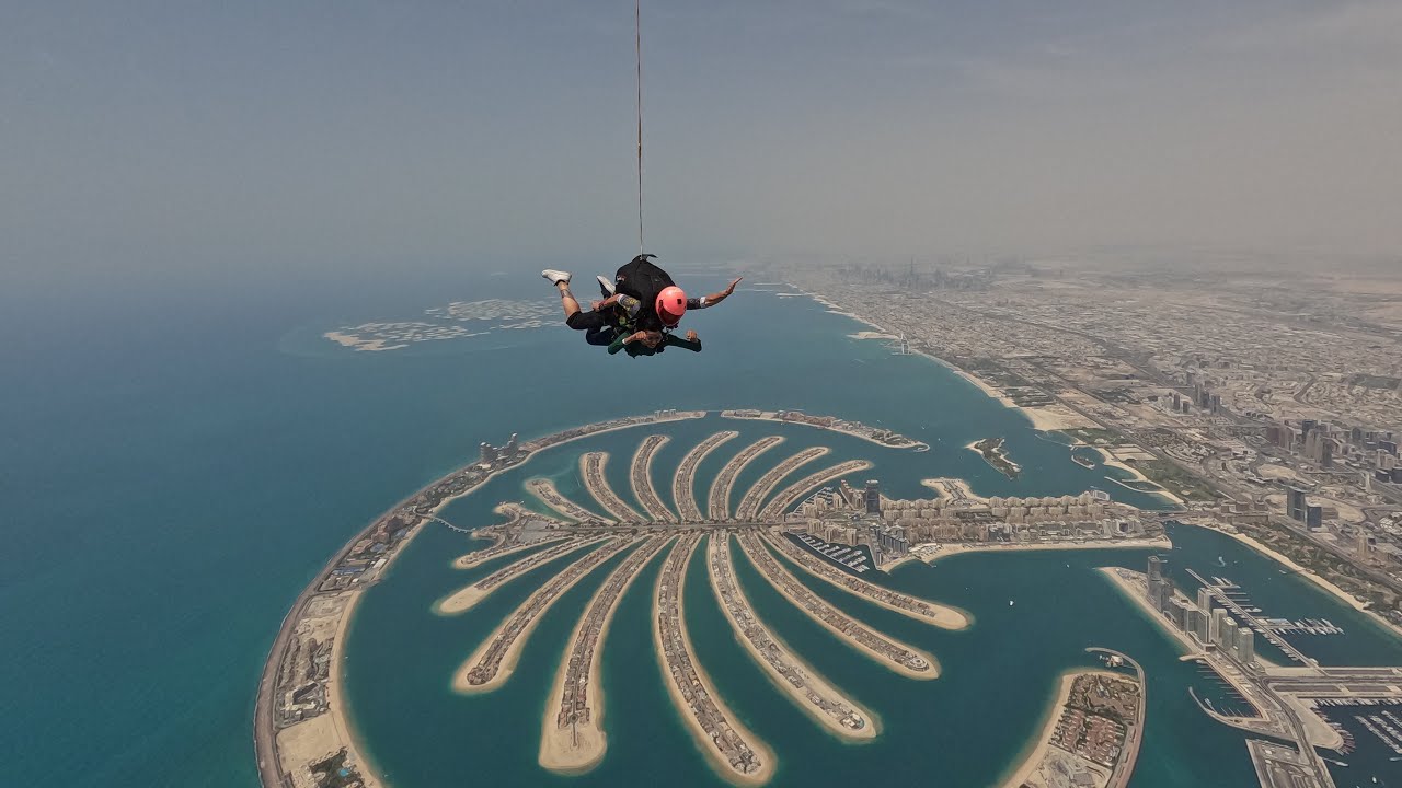 Skydive Dubai ll palm jumeirah ll 13000ft ll - YouTube