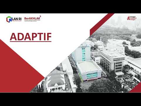 Video "Penerapan Core Value ASN - Adaptif" Pelatihan Dasar CPNS 2023 ...