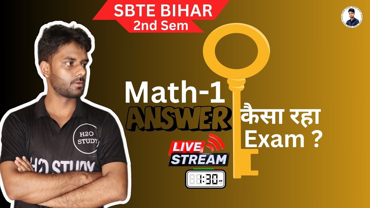 Math-1 2nd Semester Previous Year Question|Math-1 2nd Semester Paper Solution|H2O Study Semester ...