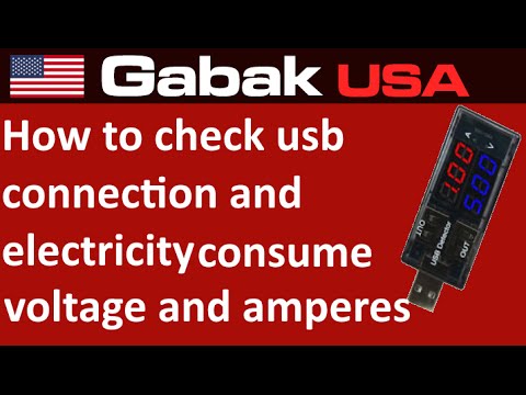 How to check USB connection and electricity consume Voltage and amperes ...