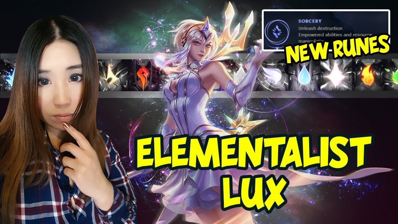 New Sorcery Runes with Elementalist Lux Gameplay - League of Legends ...