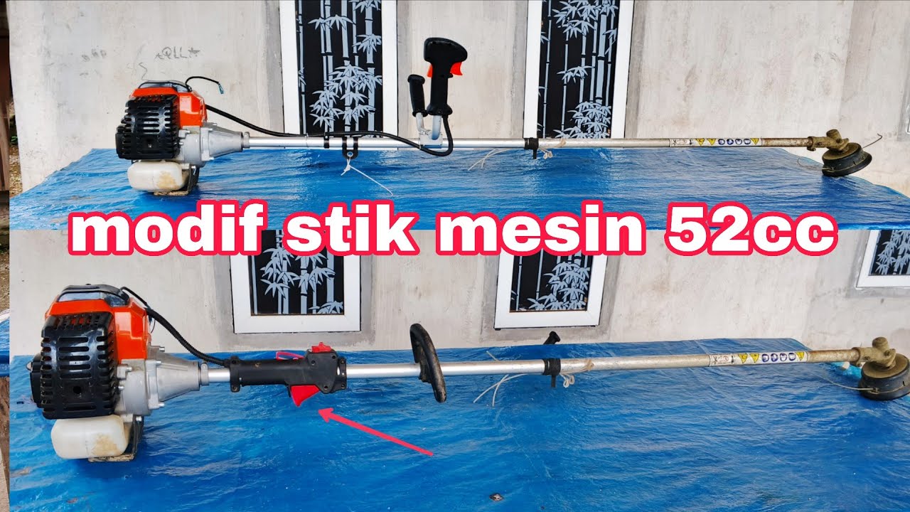 MODIFIKASI MESIN RUMPUT 52CC - YouTube