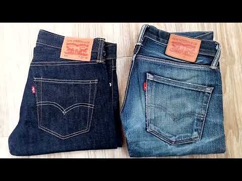 Фейдинг на селвидж джинсах Levi's 511 и сравнение старых и новых Levi's