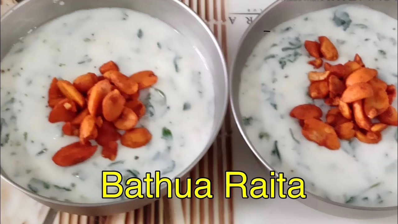 Tasty and Heathy Bathua Raita | Bathua Curd | Chenopodium Album Raita ...