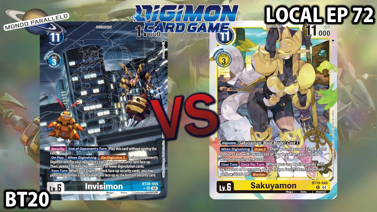 Royal Base Invisimon VS Sakuyamon | DigimonTCG [BT20] Local EP72 - YouTube