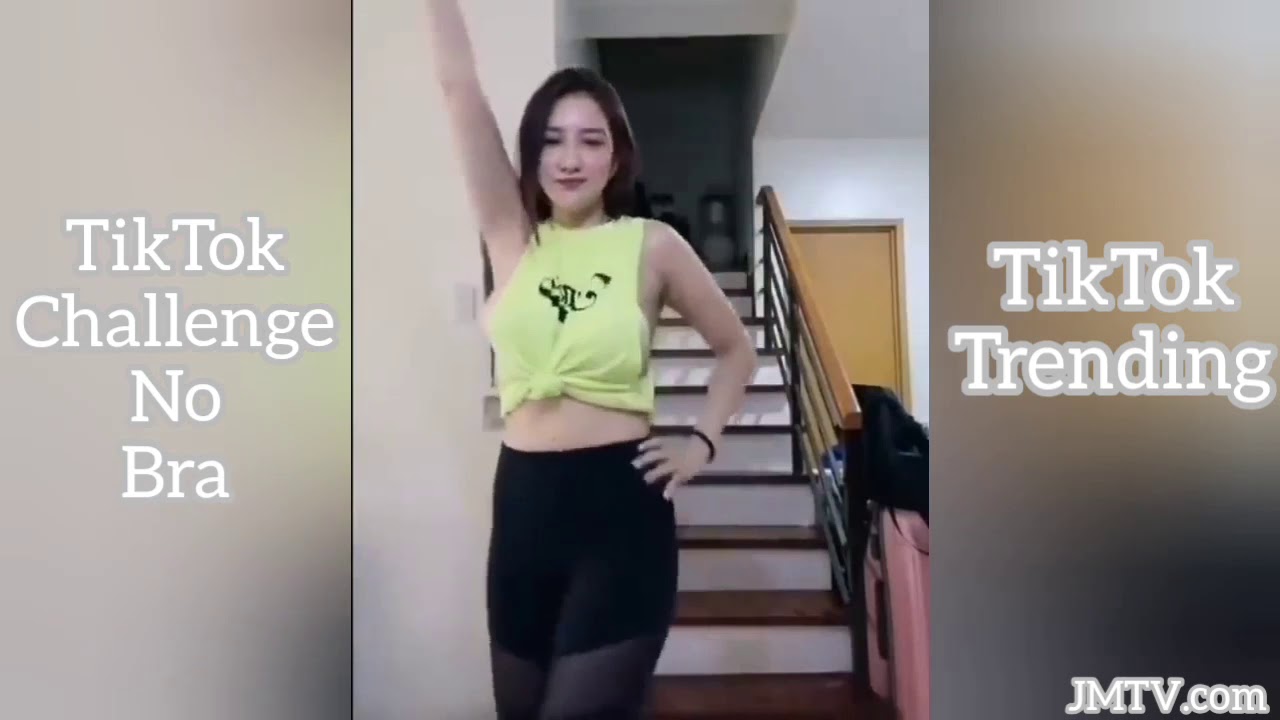 TikTok challenge no bra - YouTube