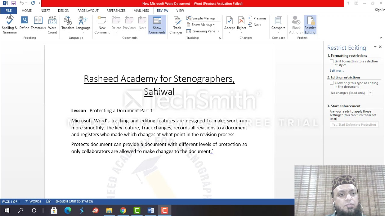 How Protect A Document In MS Word YouTube how-protect-a-document-in-ms-word-youtube