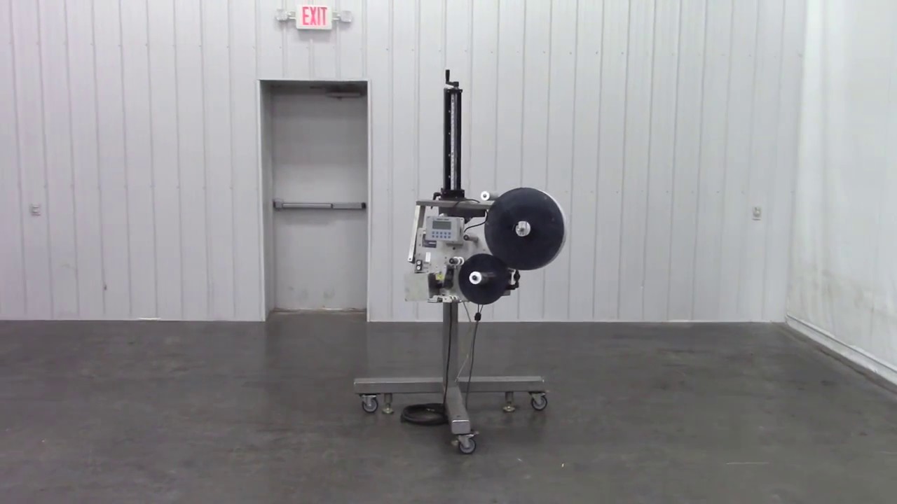 Label-Aire 3111 Print and Apply Left Hand Labeler - YouTube