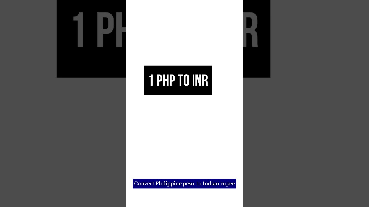 1 philippine peso to inr store