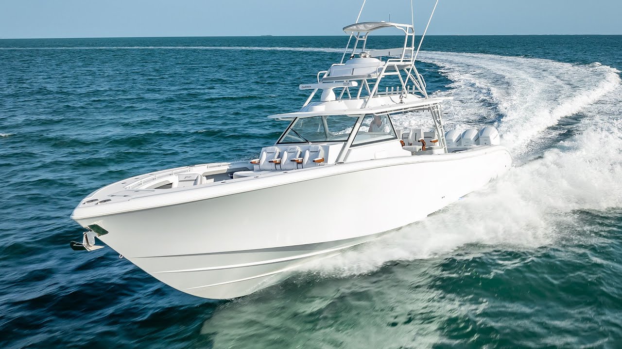 For Sale - 2023 Yellowfin 54 powered by quad 600 V12s - YouTube