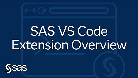 VS Code SAS programming extension. SAS Visual Studio Marketplace. sas-vscode-extension ...