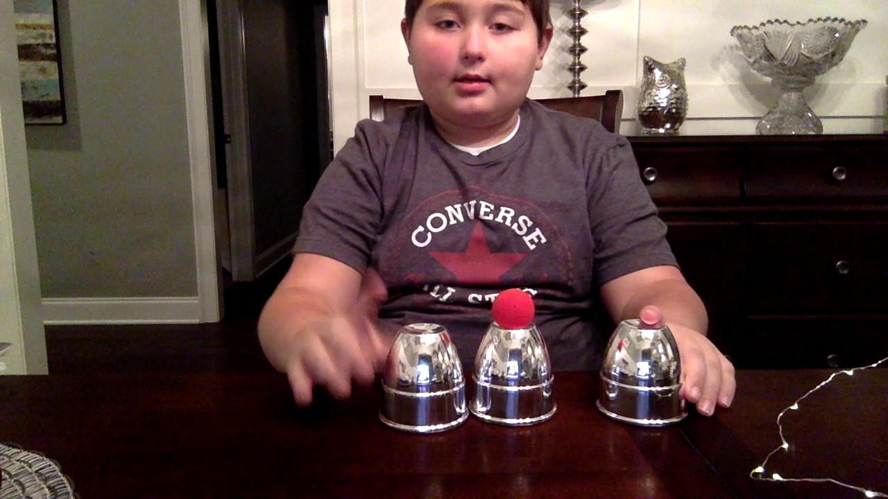 cup and ball magic trick performance/tutorial - YouTube
