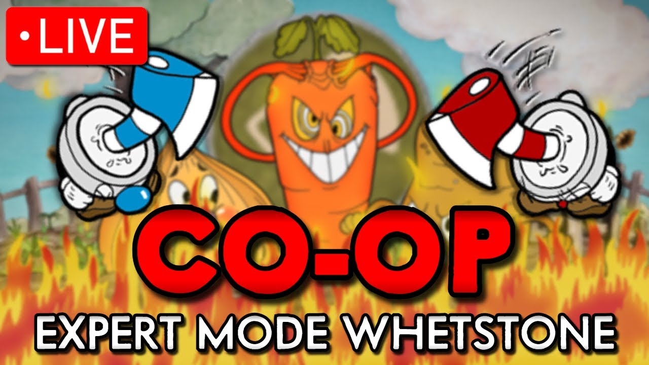 Cuphead CO-OP Whetstone ONLY REMASTERED EDITION!!! (Expert Mode) | w ...