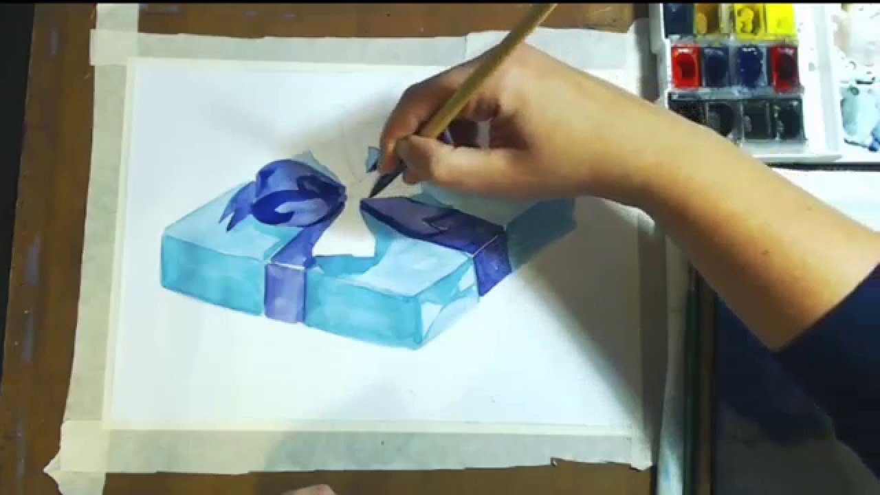 Как нарисовать подарок - YouTube