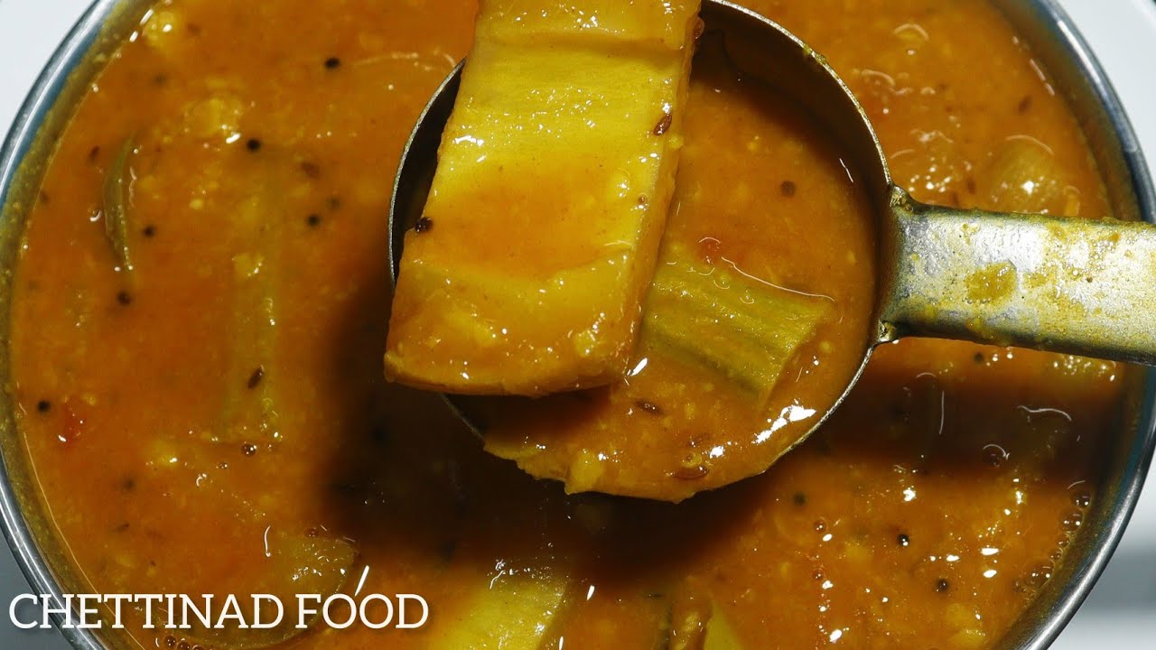 Chettinad sambar recipe | South Indian style sambar recipe | Brinjal ...