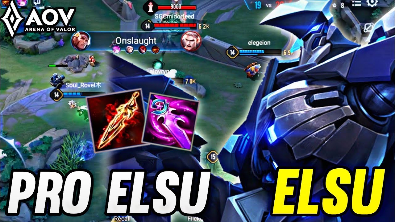 ELSU GAMEPLAY | PRO ELSU - ARENA OF VALOR - YouTube