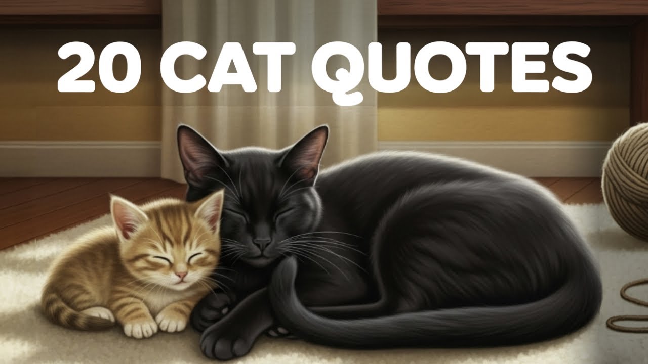 Cat Wisdom: 20 Inspirational Quotes for a Purrfect Life - YouTube